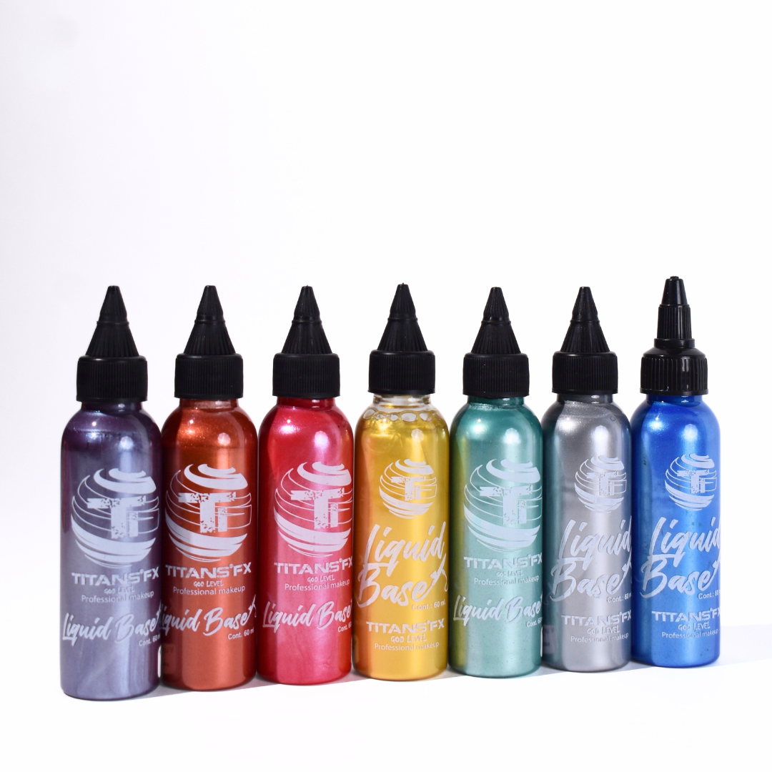 Kit Liquid Base Metallic 7 Tonos - Titans FX God level